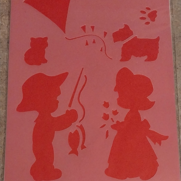 Fiskars | Accents | Fiskars Childhood Theme Stencil Romance Theme ...